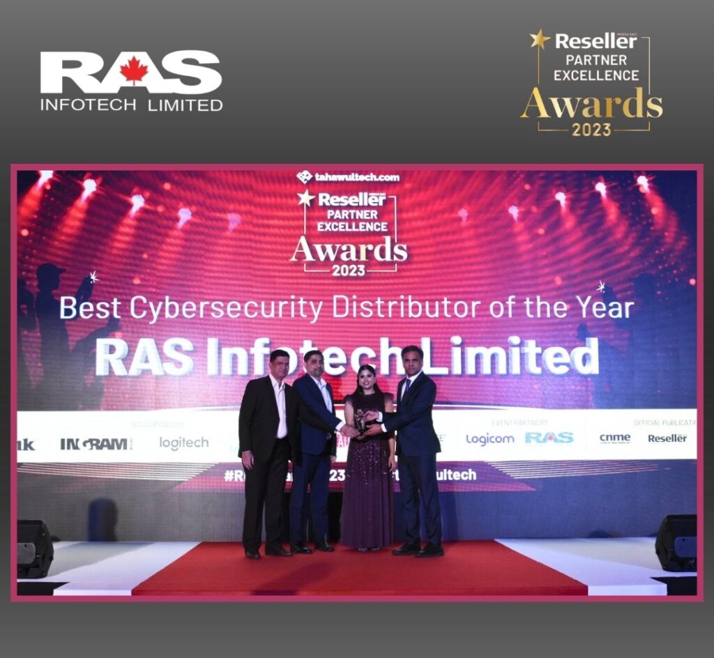 RAS Infotech Secures Prestigious "Best Cybersecurity Distributor of the Year 2023" Award at ...