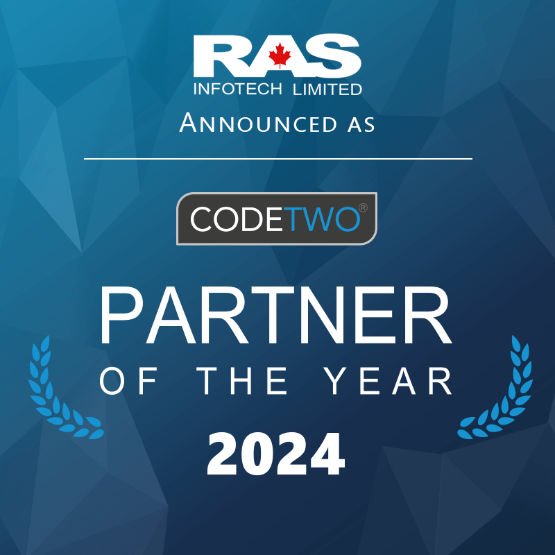 RAS Infotech Named CodeTwo® Partner of the Year for 2024