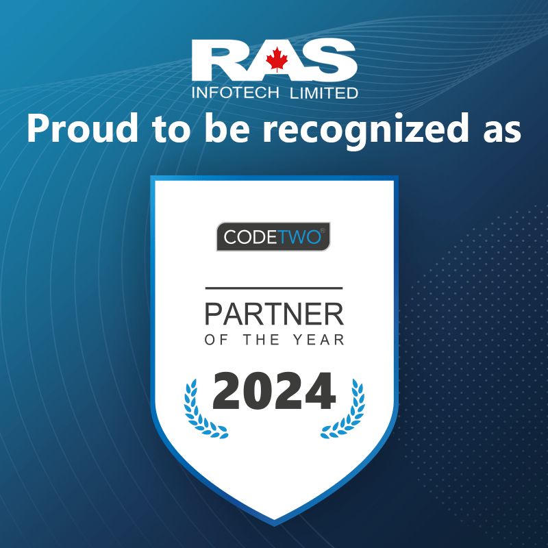 RAS Infotech Named CodeTwo® Partner of the Year for 2024